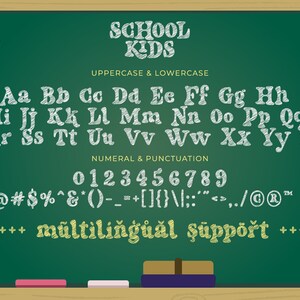 School Kids Font, Sketch Font, Display Font, School Font, Kids Font ...