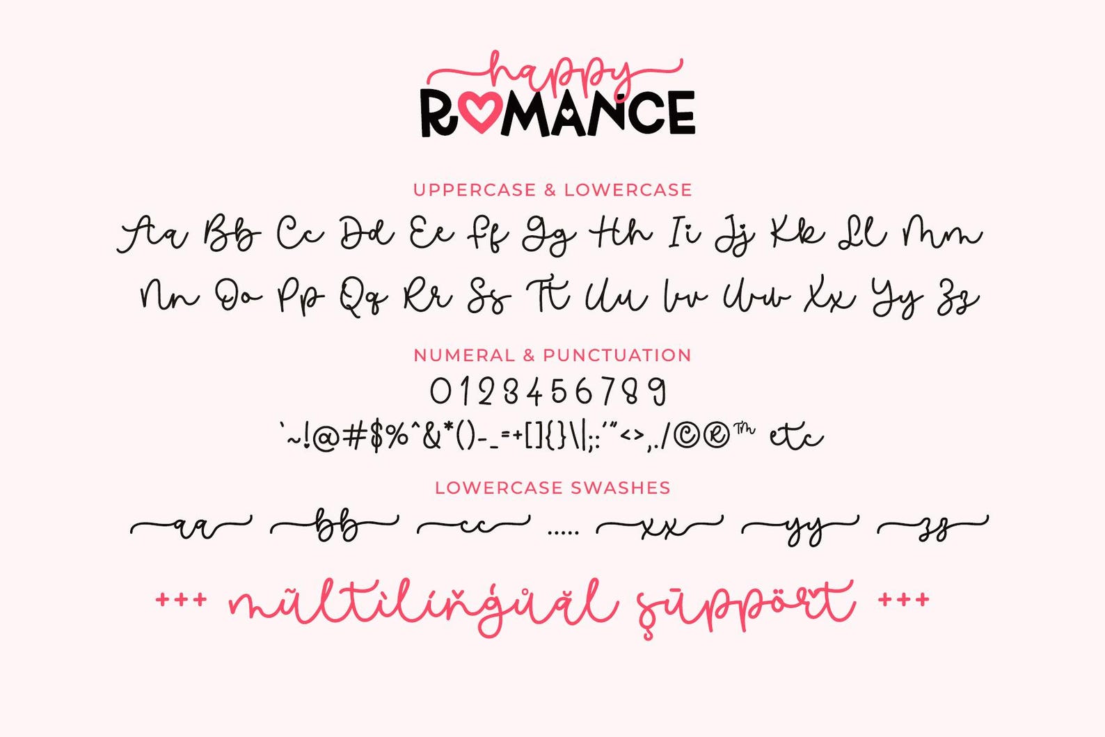 Happy Romance Font Duo, Handwritten Font, Cursive Font, Single Line ...