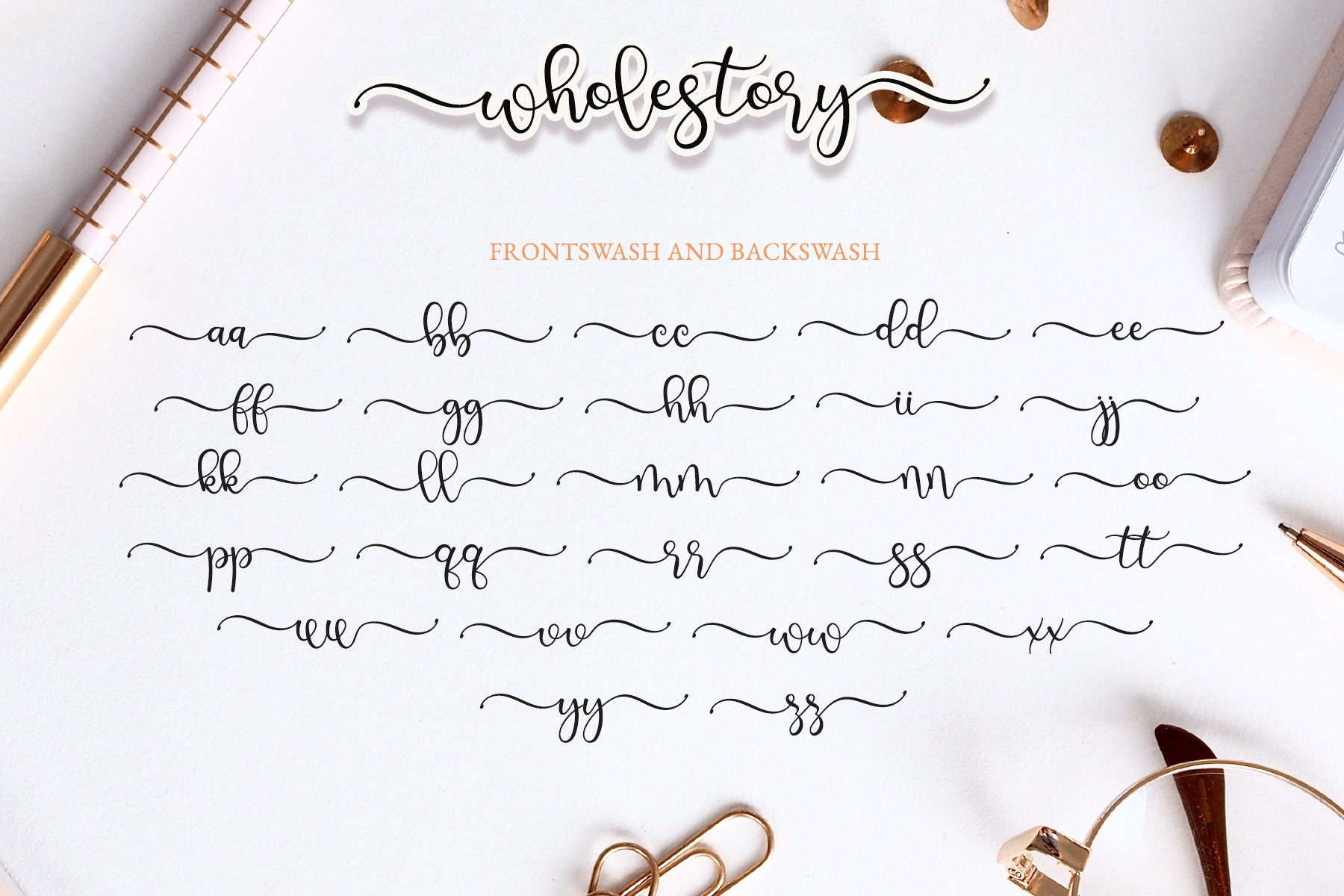 Wholestory Font, Swash Font, Tail Font, Font With Tail, Swoosh Font ...