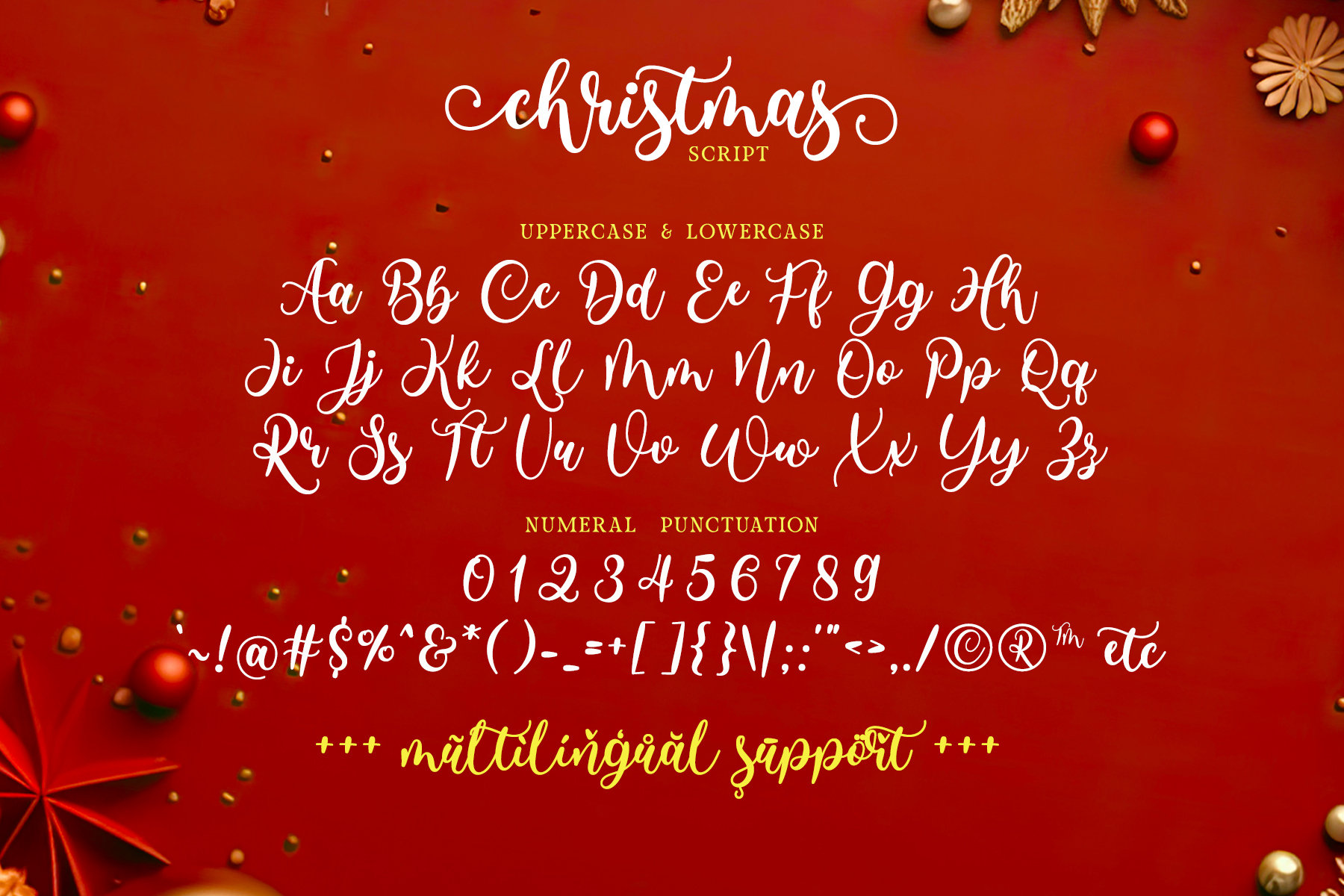 Christmas Script Font, Handwritten Font, Tail Font, Swash Font, Thin ...