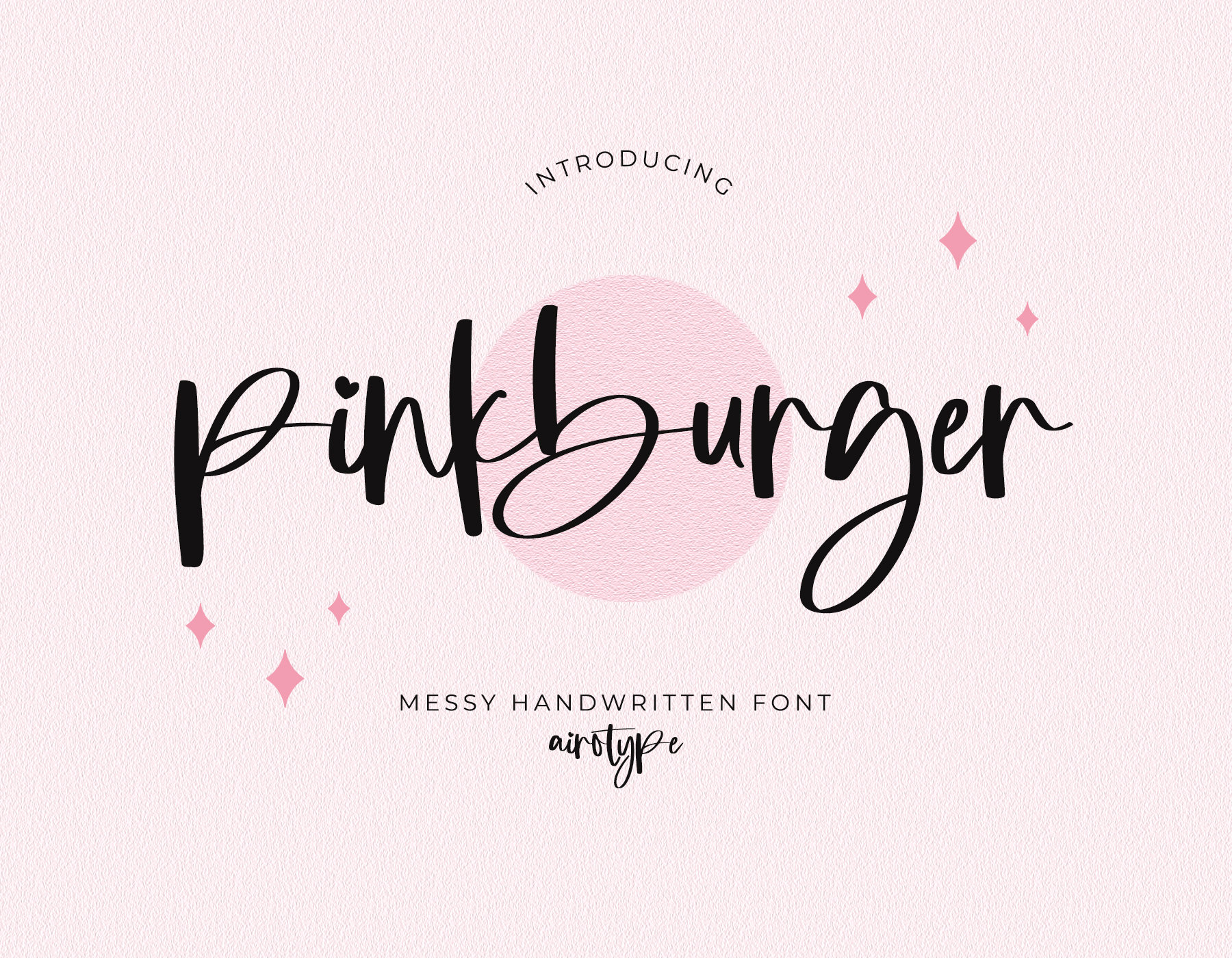 Pink Burger Font, Handwritten Font, Script Font, Signature Font ...