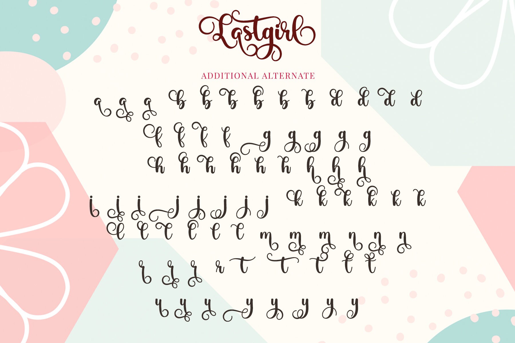 Lastgirl Font, Wedding Font, Handwritten Font, Script Font, Swash Font ...