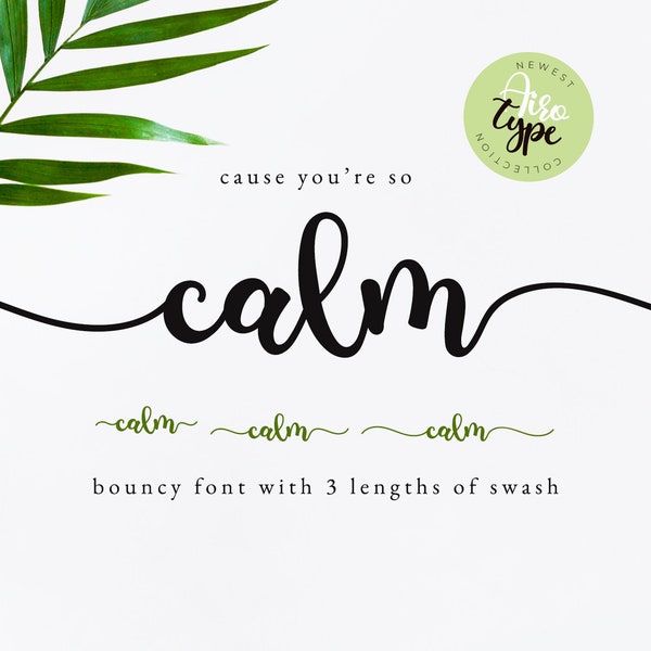 Font With Tails - Etsy