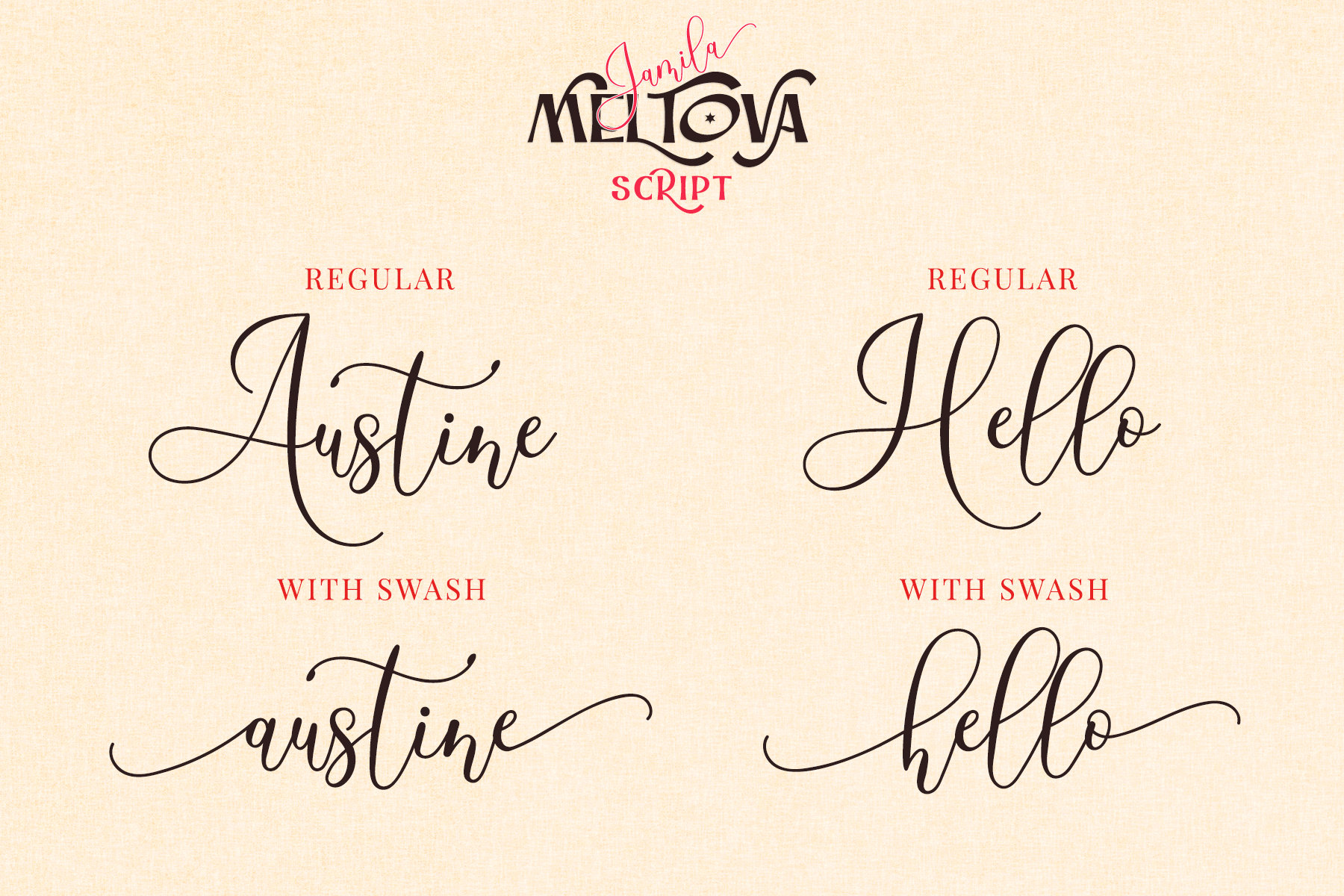 Jamila Meltova Font, Script Font, Tail Font, Handwritten Font, Cursive ...