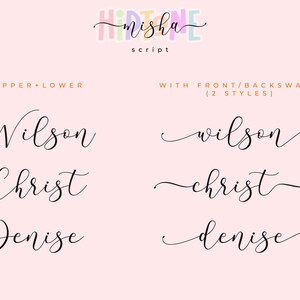 Misha Hiptone Font, Script Font, Handwritten Font, Swash Font, Tail ...