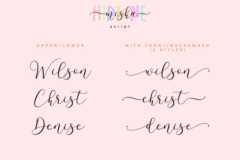 Misha Hiptone Font, Script Font, Handwritten Font, Swash Font, Tail ...