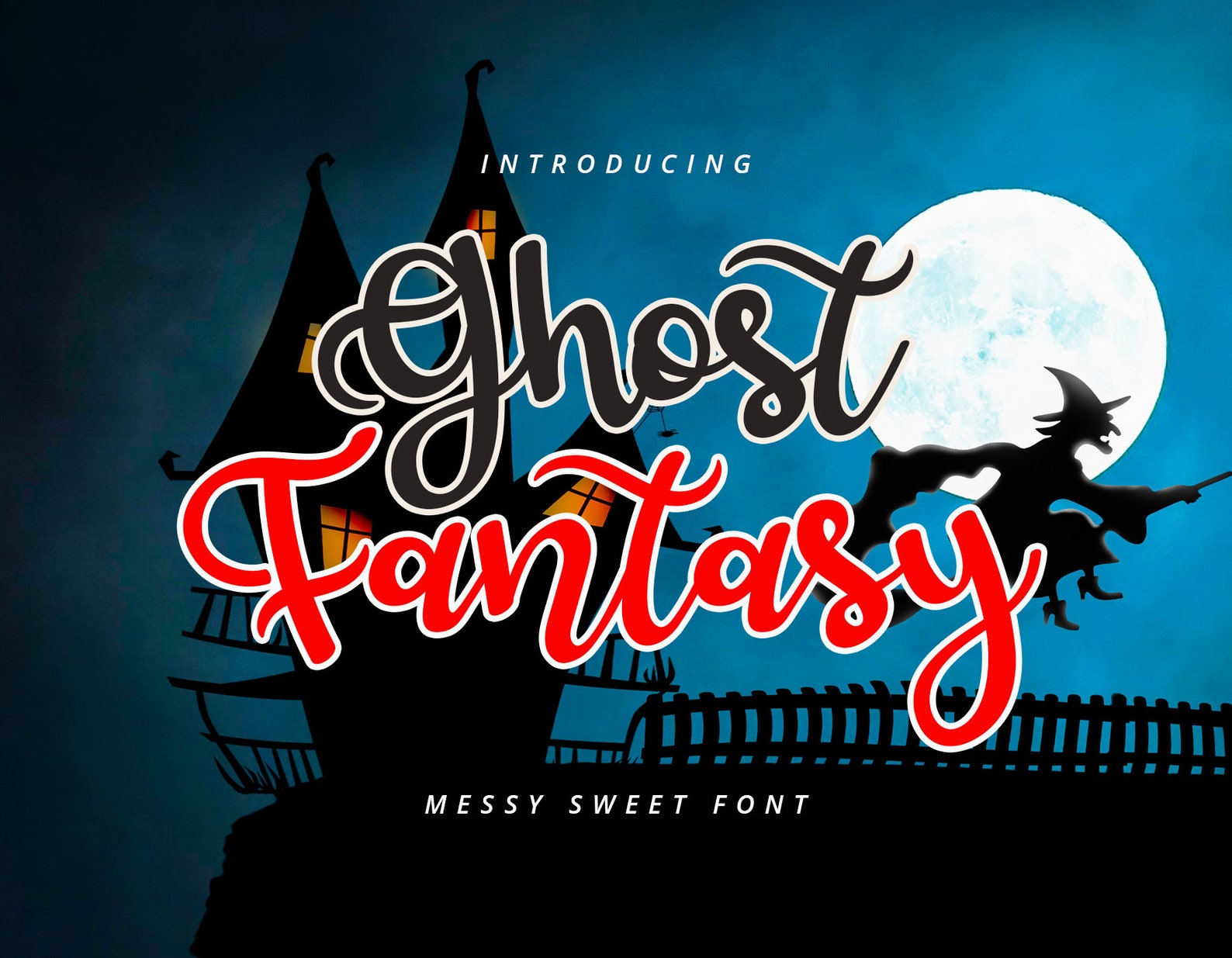 Ghost Fantasy Font, Cute Font, Handwritten Font, Halloween Font, Kids ...