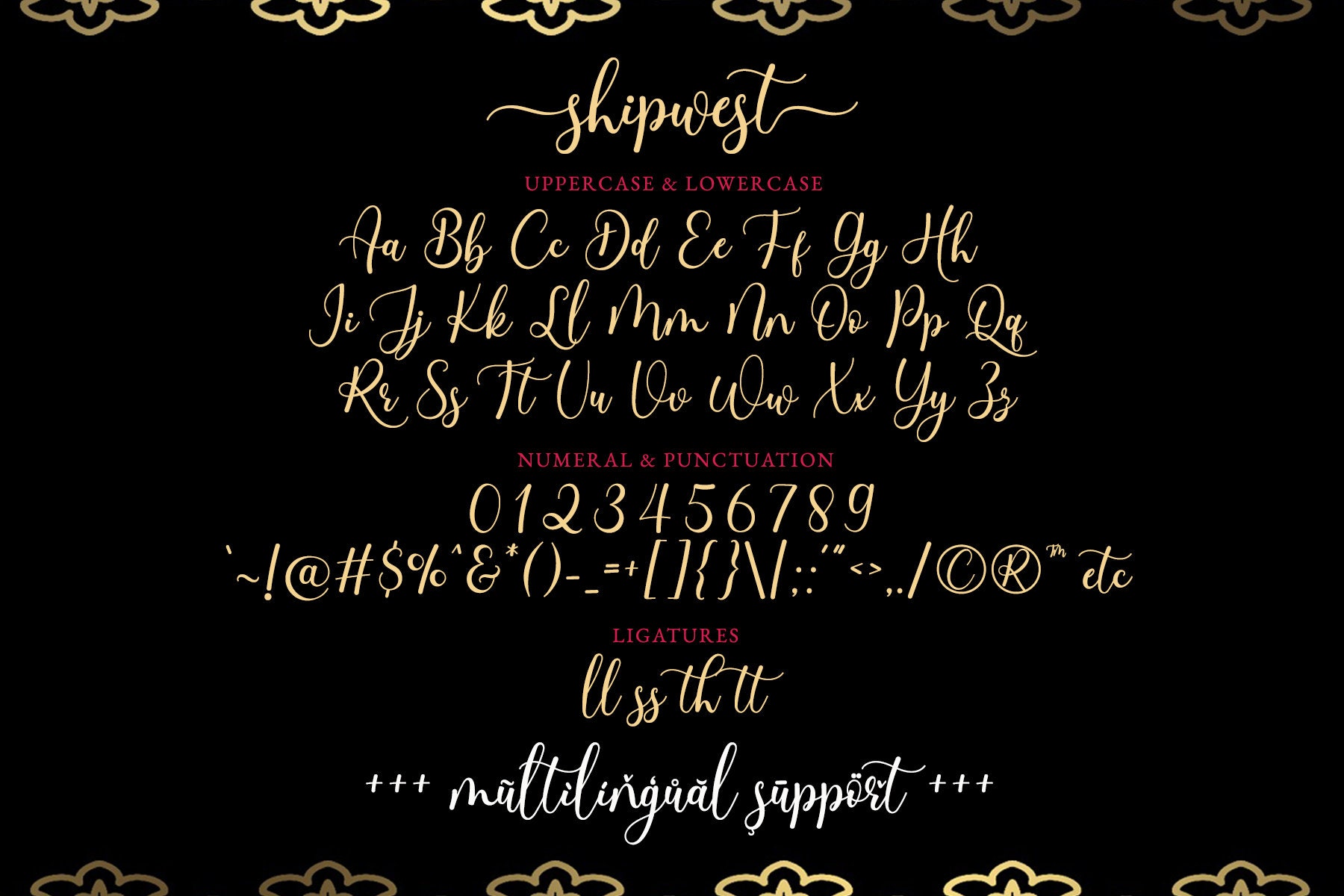 Shipwest Font, Script Font, Handwritten Font, Tail Font, Swash Font, Thin Font, Cursive Font ...