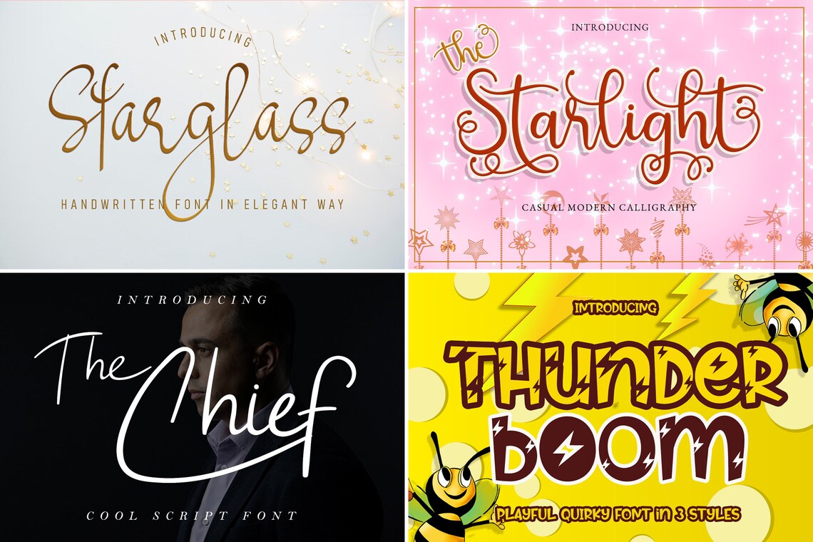 Love Cute Font Bundle, Script Font, Handwritten Font, Wedding Font ...