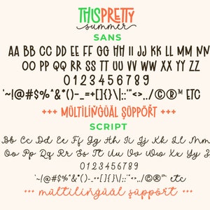Pretty Summer Font, Cute Font, Playful Font, Kids Font, School Font ...