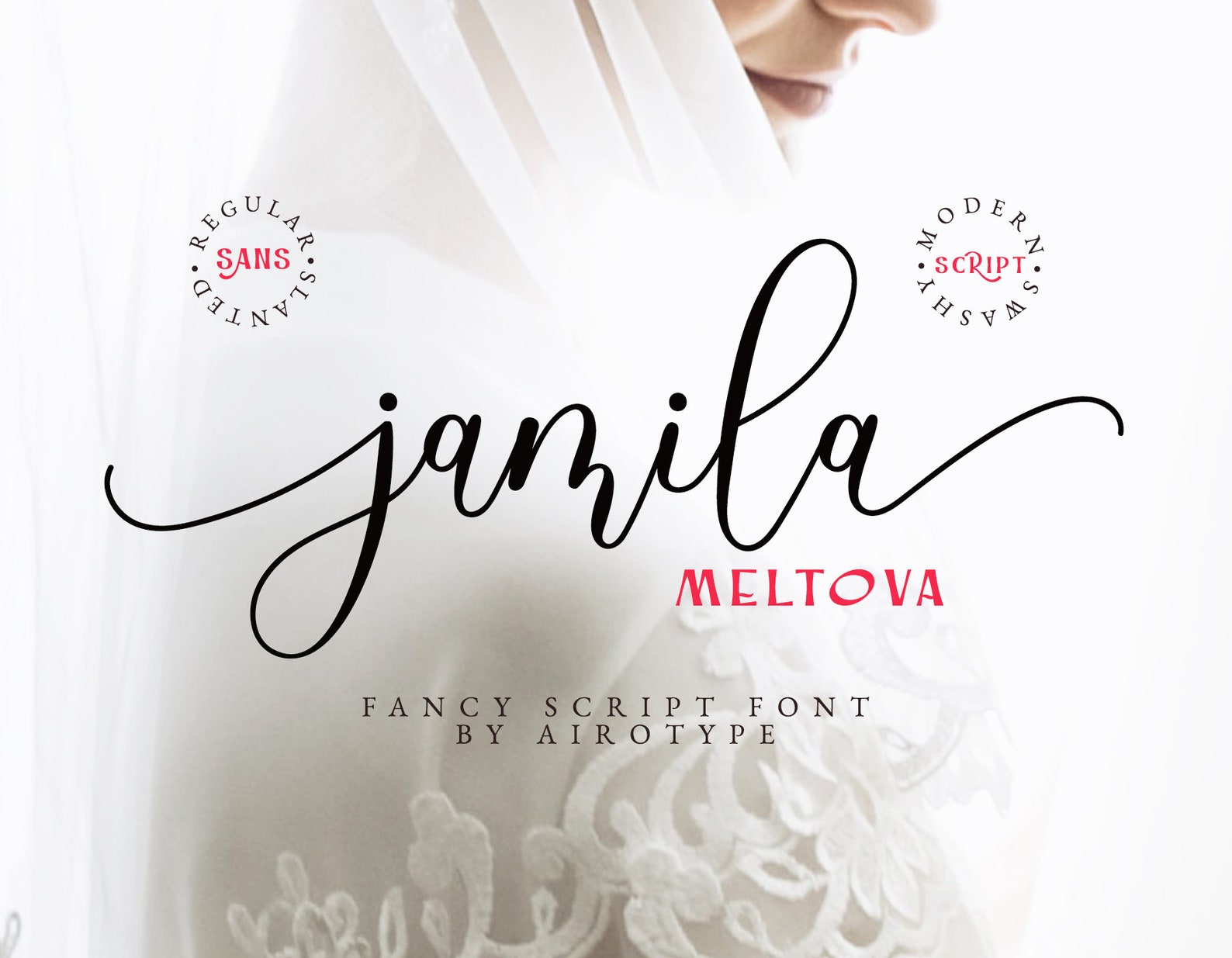 Jamila Meltova Font, Script Font, Tail Font, Handwritten Font, Cursive ...