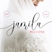 Jamila Meltova Font, Script Font, Tail Font, Handwritten Font, Cursive Font, Swash Font, Bouncy ...