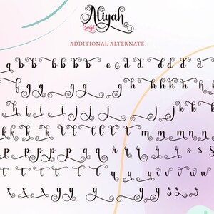 Aliyah Script Font, Wedding Font, Christmas Font, Handwritten Font ...