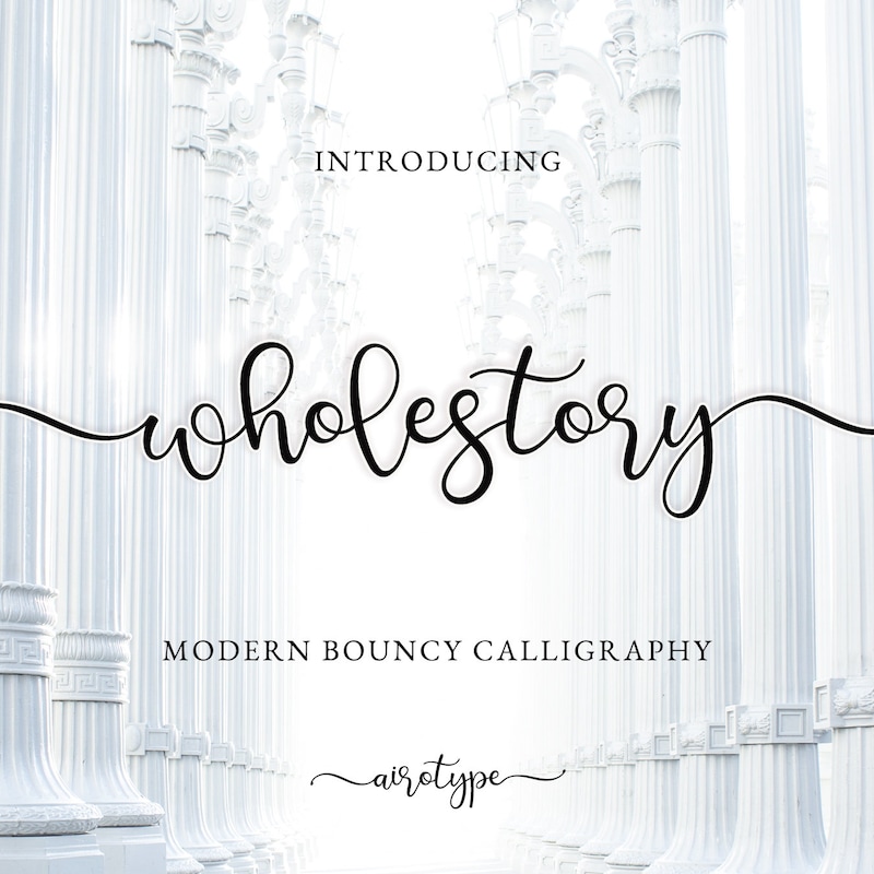 Swirly Swoosh Font - Etsy