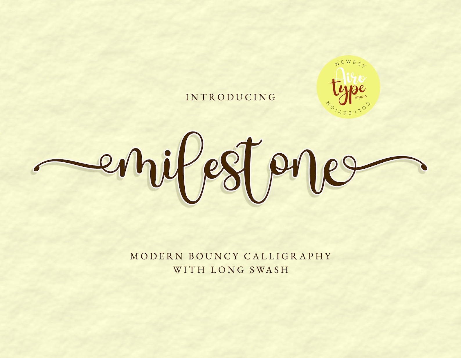 Milestone Script Font, Calligraphy Font, Swash Font, Font With Tail ...