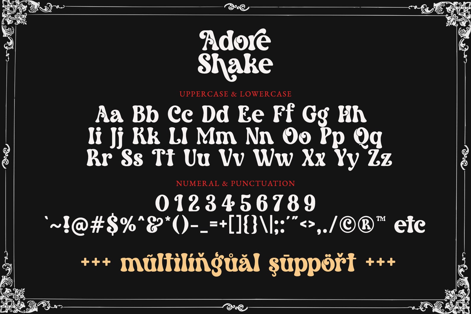 Adore Shake Font, Serif Font, Retro Font, Vintage Font, Modern Font ...