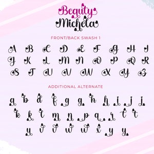 Beauty Michela Font, Script Font, Handwritten Font, Heart Font, Love ...
