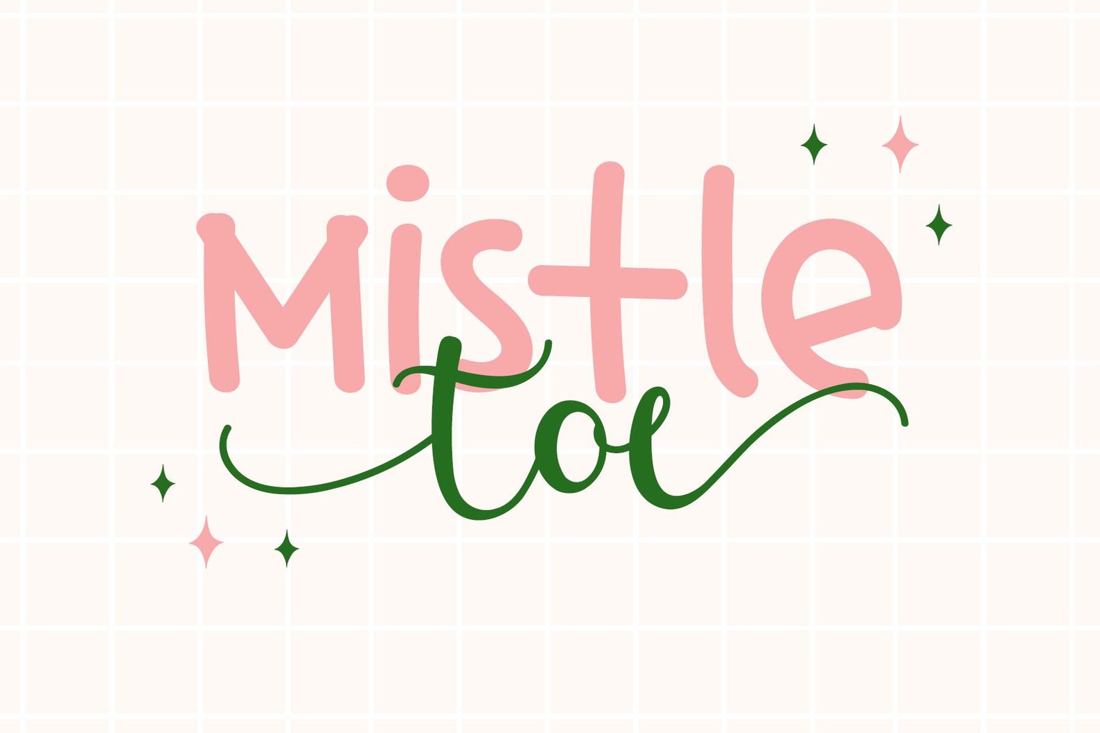 Happy New Year Font Duo, Handwritten Font, Cursive Font, Calligraphy ...