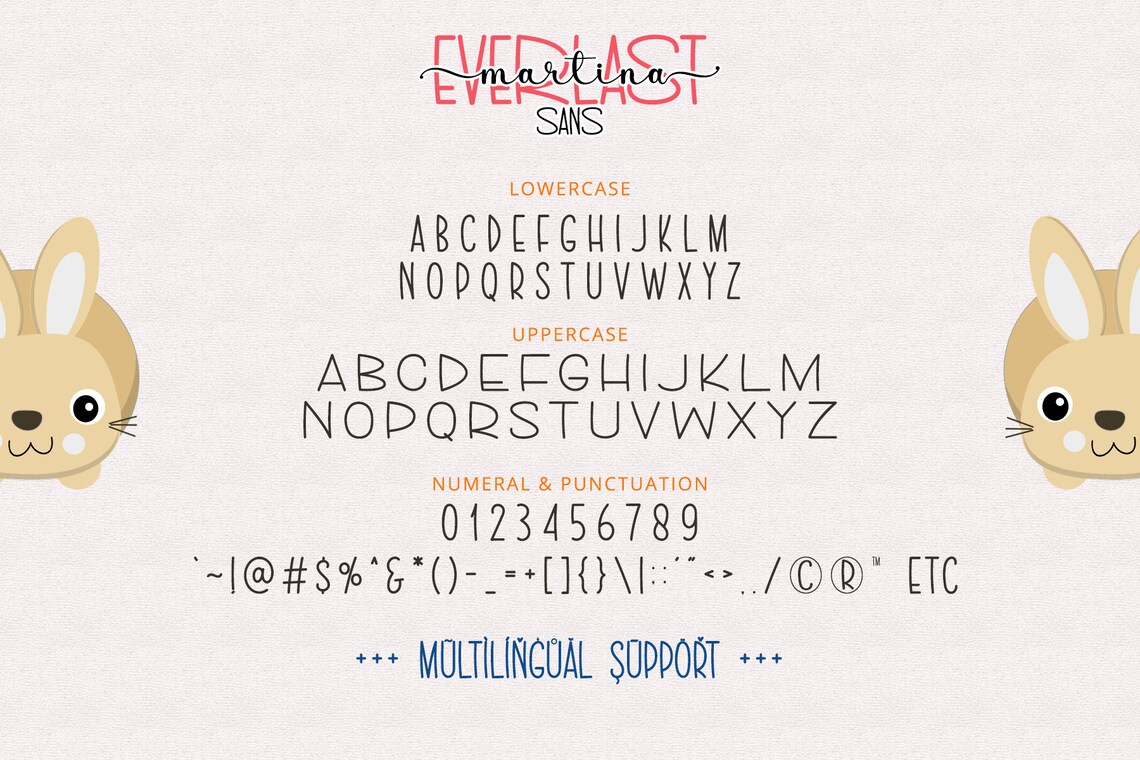 Everlast Martina Font, Handwritten Font, Swash Font, Font With Tail ...