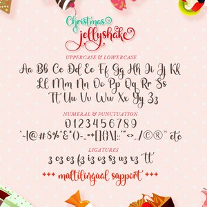 Christmas Jellyshake Font, Christmas Font, Handwritten Font, Swash Font ...