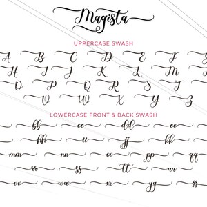 Magista Font, Swash Font, Tail Font, Font With Tail, Swoosh Font, Bouncy Font, Wedding Font ...