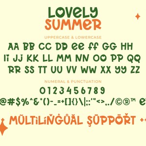 Lovely Summer Font, Cute Font, Kids Font, School Font, Holiday Font ...