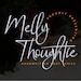Melly Thoughtie Font, Handwritten Font, Script Font, Cricut Font ...