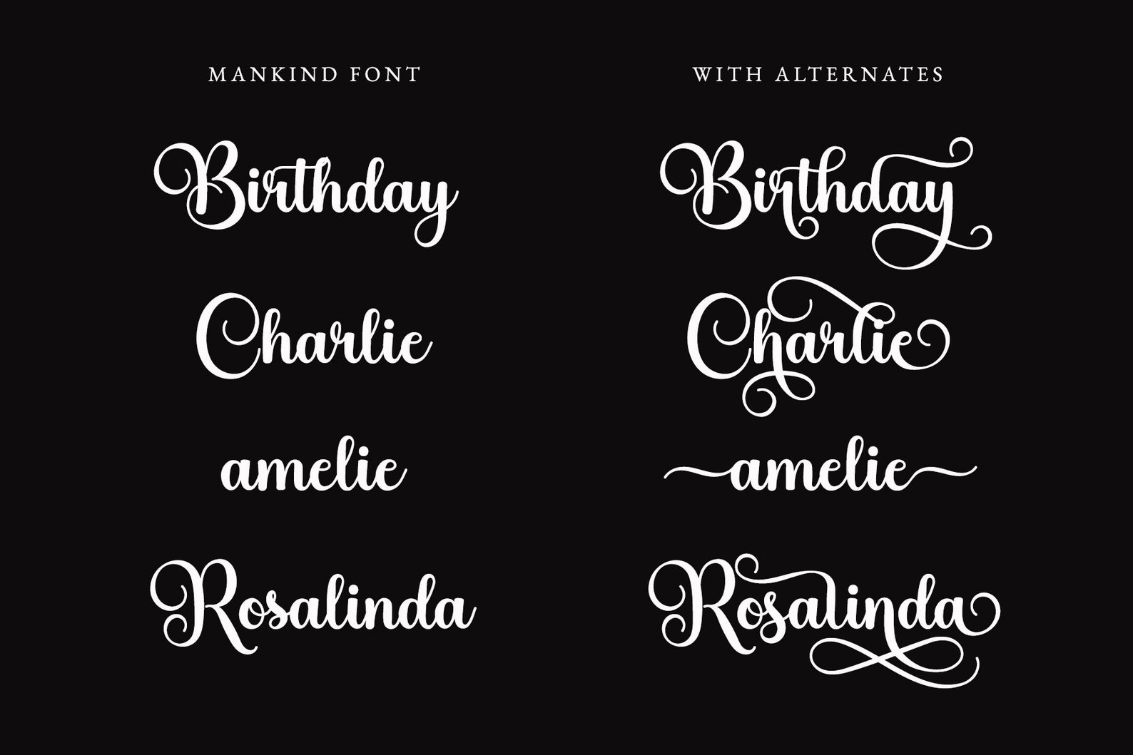 Mankind Font, Handwritten Font, Script Font, Swash Font, Tail Font ...