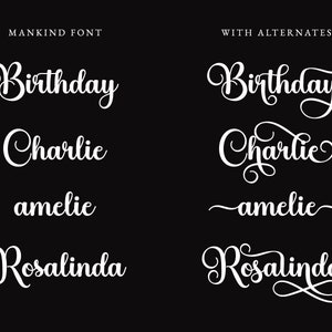 Mankind Font, Handwritten Font, Script Font, Swash Font, Tail Font ...