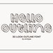 Hello Outline Font, 3D Font, Cute Font, Line Font, Inline Font, Fun ...