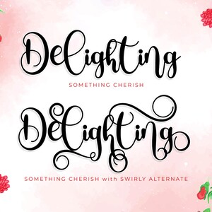 Something Cherish, Handwritten Script Font, Bouncy Font, Christmas Font, Swash Font, Tail Font ...