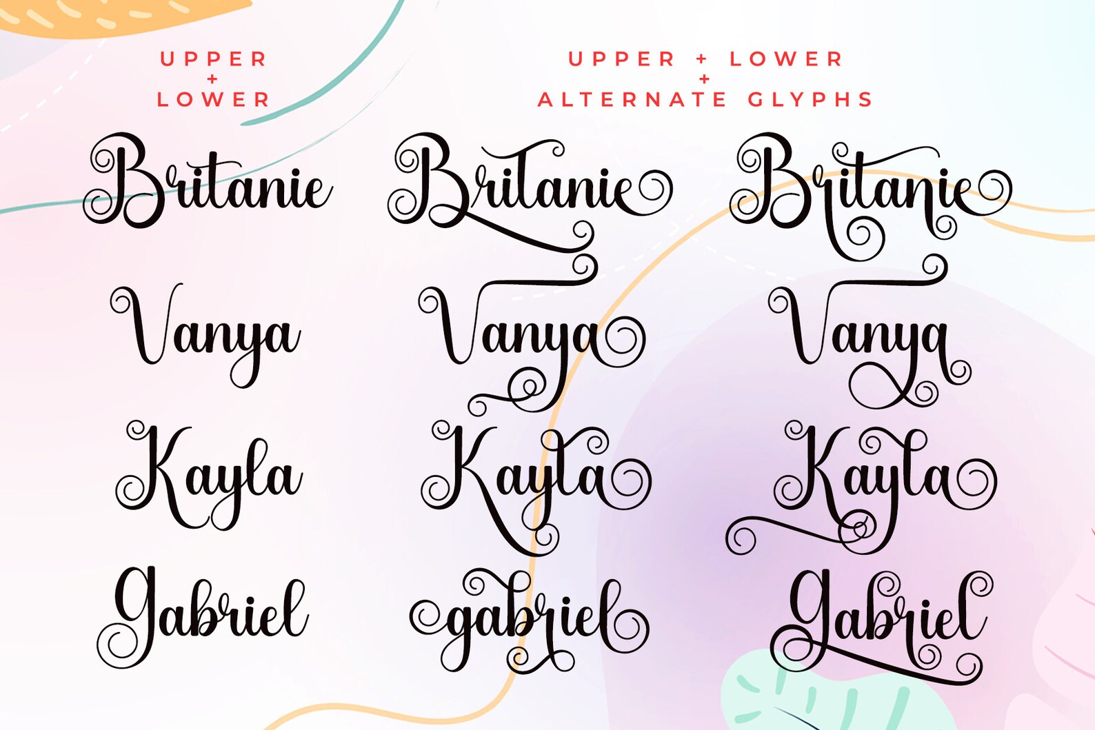 Aliyah Script Font, Wedding Font, Christmas Font, Handwritten Font ...