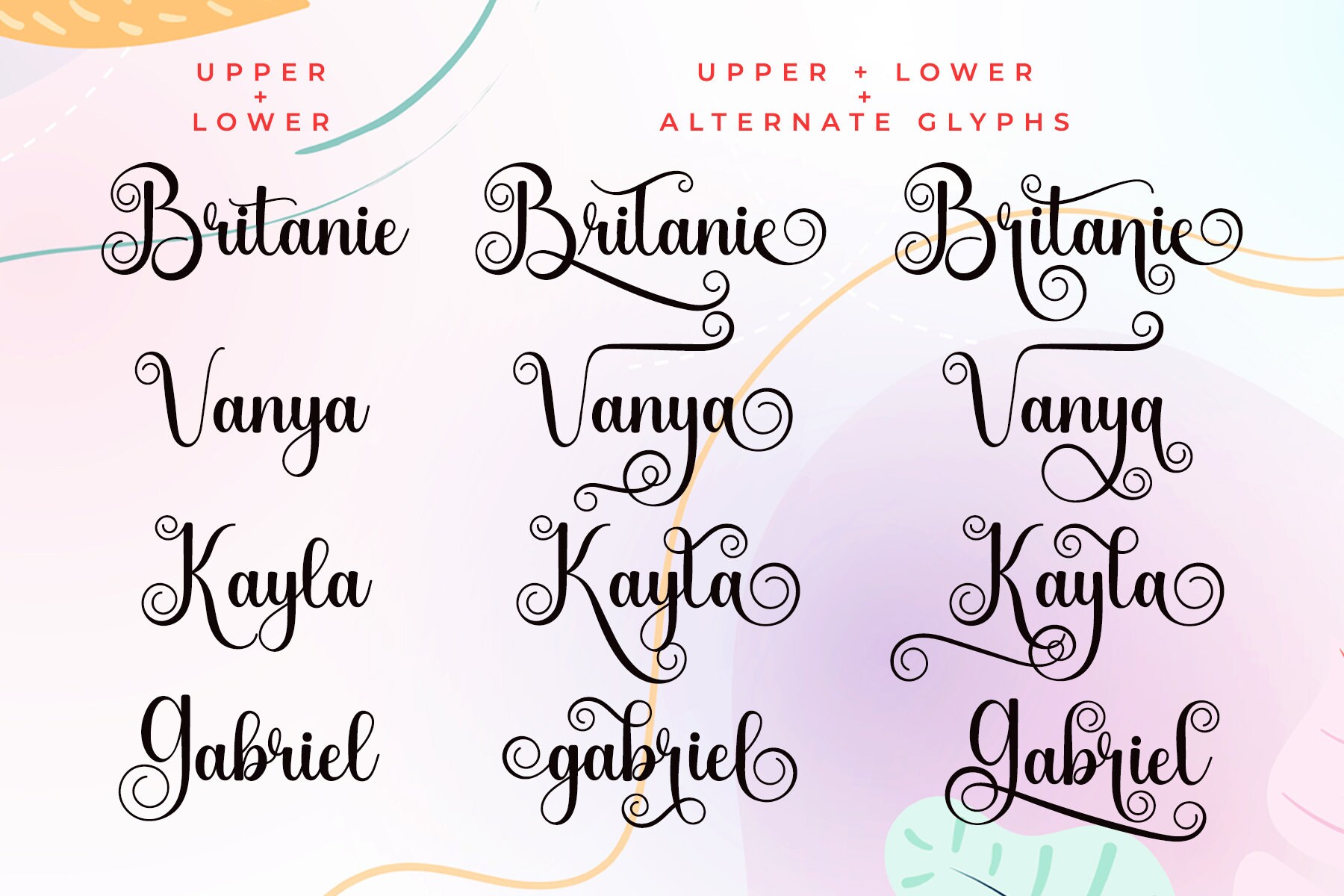 Aliyah Script Font, Wedding Font, Christmas Font, Handwritten Font ...