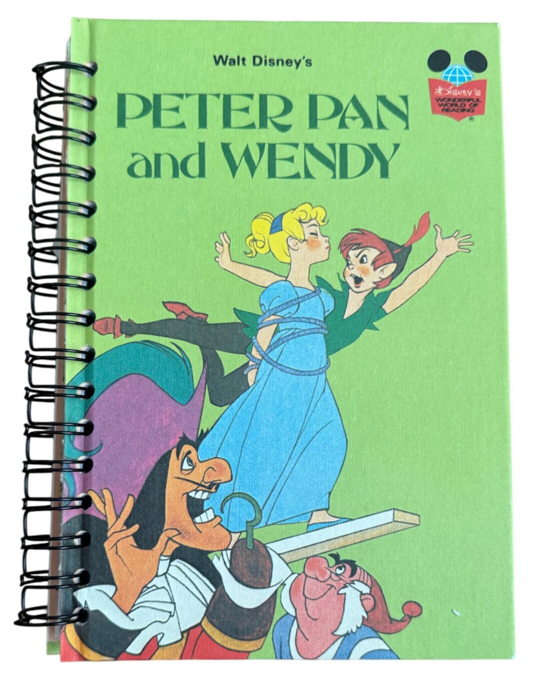 Peter Pan & Wendy Handmade Blank Notebook, Sketchbook, Journal Upcycled ...