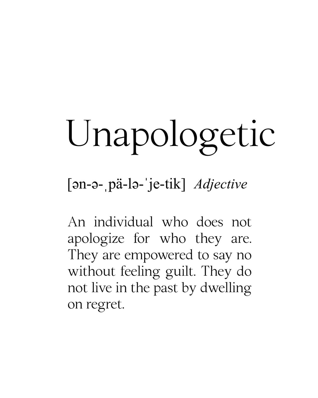 Definition Digital Print Instant Download - Motivational Words ...