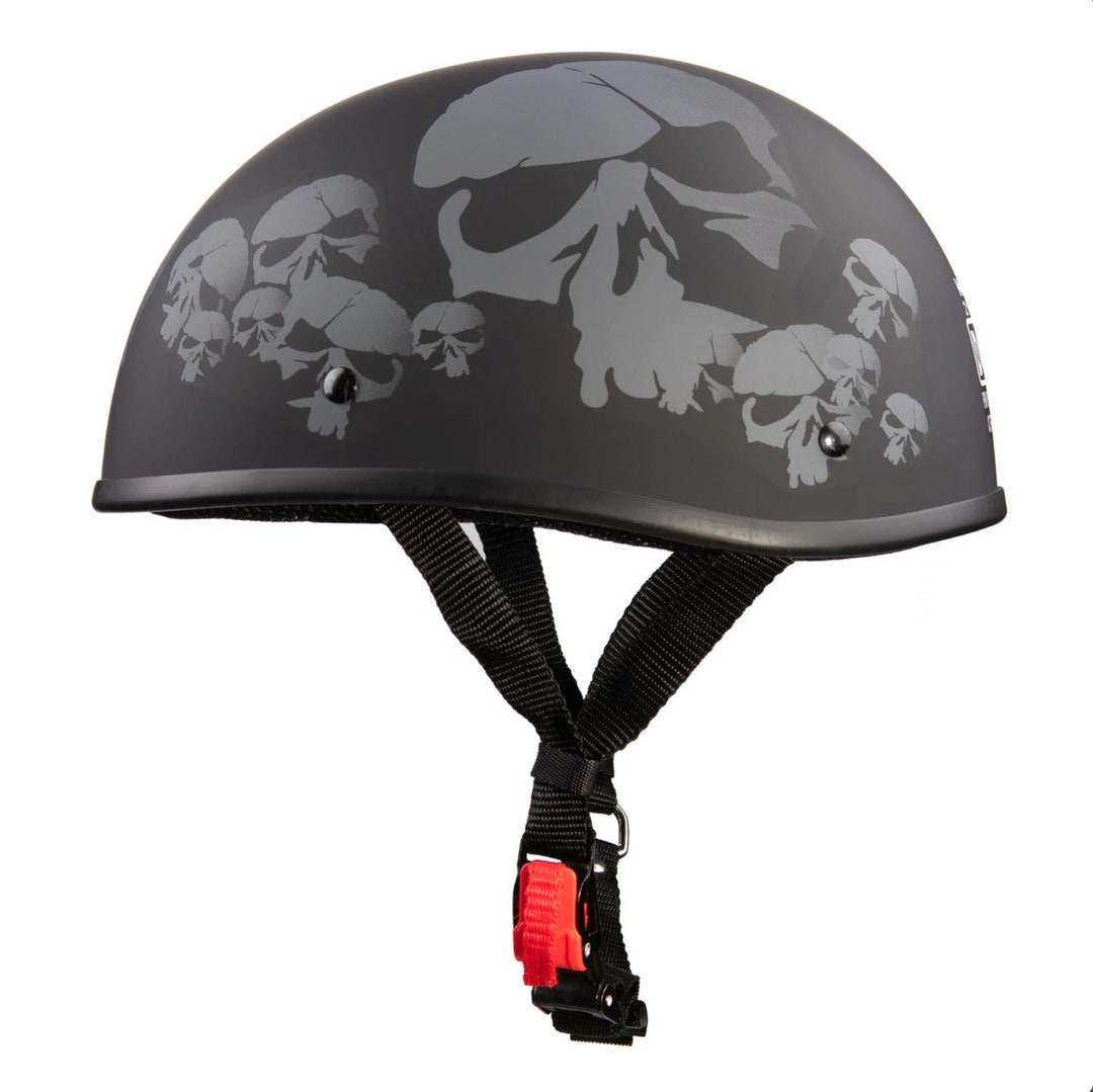 WCL Beanie Skull Motorcycle Half Helmet Smallest and Lightest DOT ...