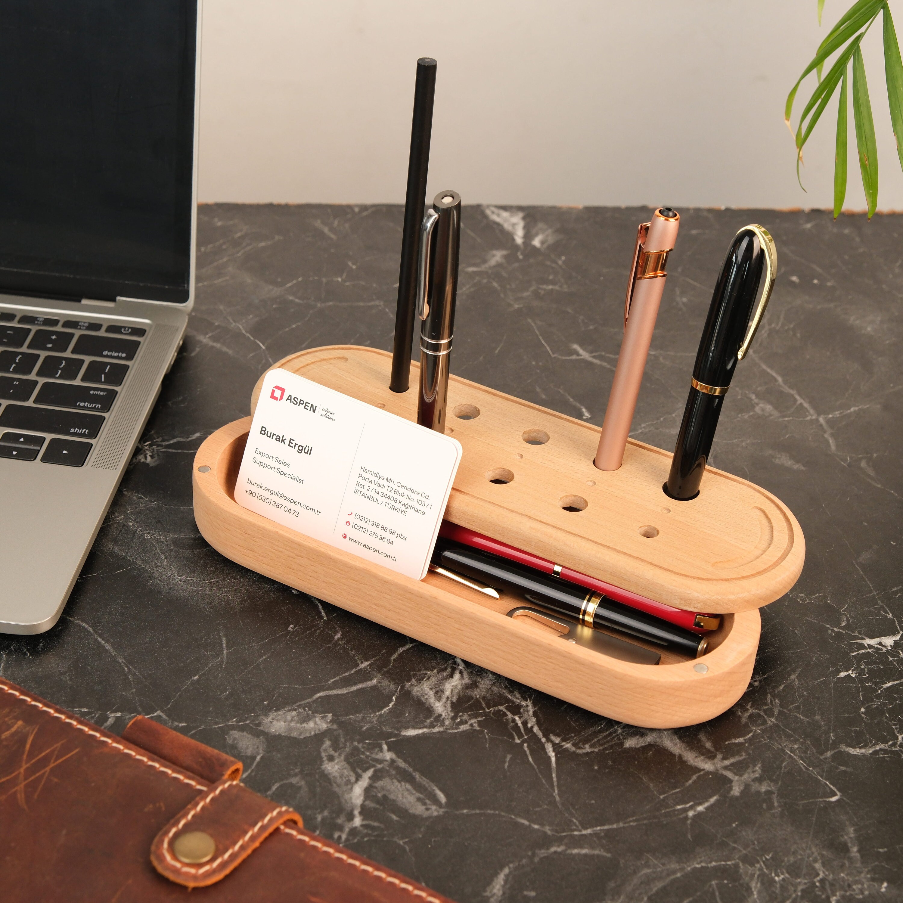 Personalized Wooden Pencil Case, Personalized Wood Desktop Organizer ...