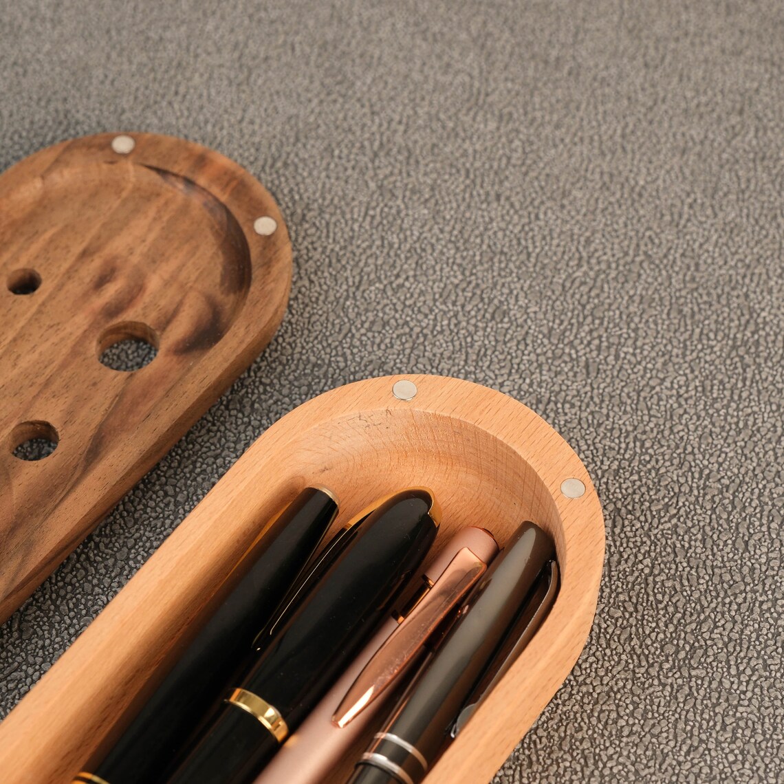 Wooden Pencil Case, Wood Desktop Organizer, Wood Pencil Box, Wood ...