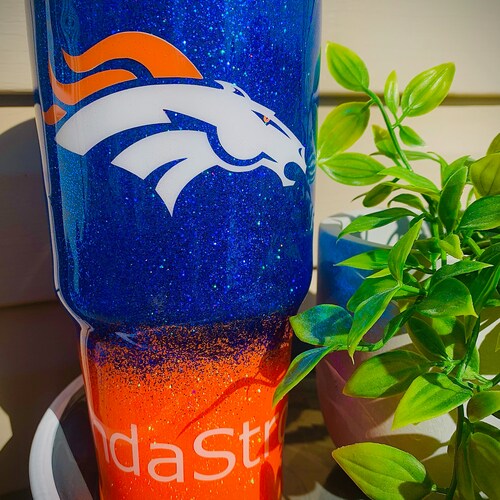Denver Broncos Powdercoated Yeti Tumbler Free - Etsy
