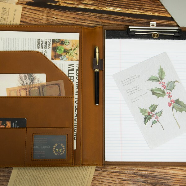 Leather Padfolio - Etsy