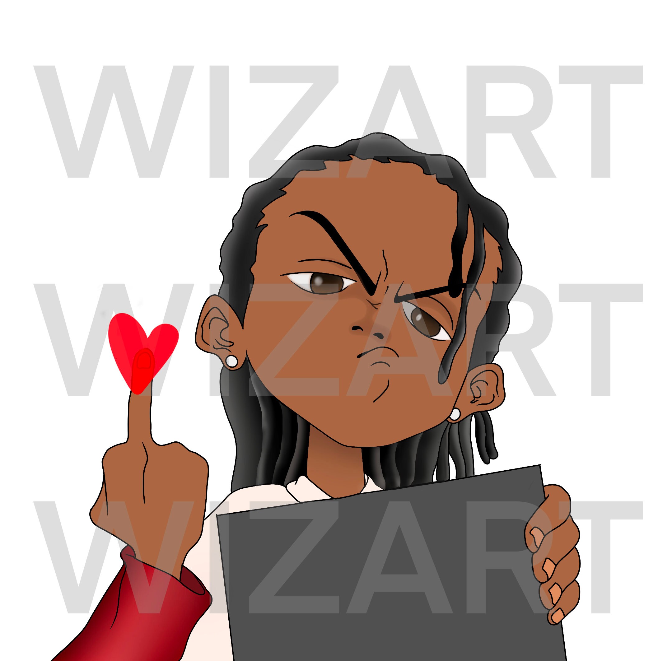 Boondocks PNG Riley Freeman PNG Anime Manga - Etsy