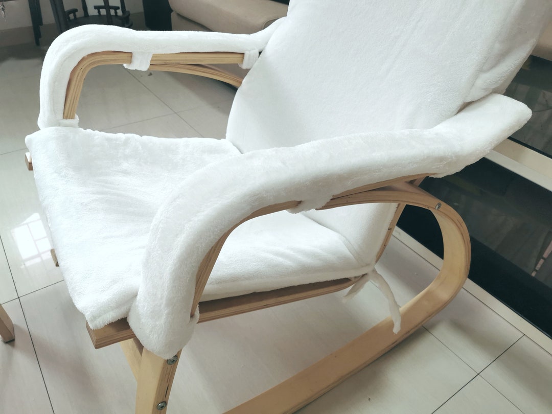 New Design Slip Cover Over Original Seat Pad for Ikea Poang Chair Arm ...