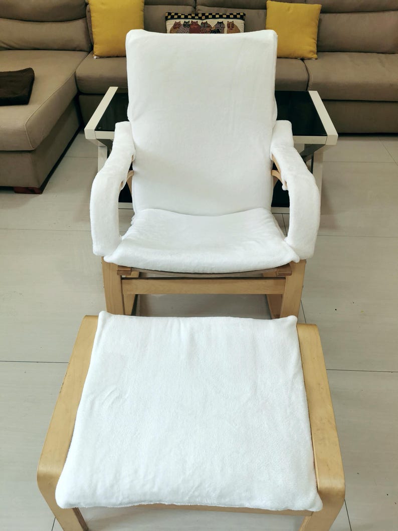 Baby Fleece Ikea Poang Chair Slip Cover: Arm & Head Padding - Etsy
