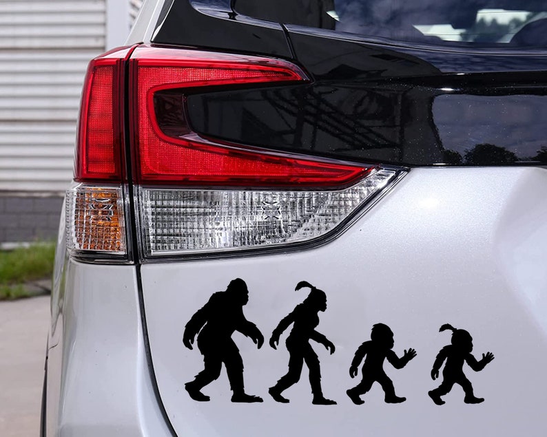 Sasquatch Bigfoot Family Vinyl Decal Die Cut Sticker Car - Etsy