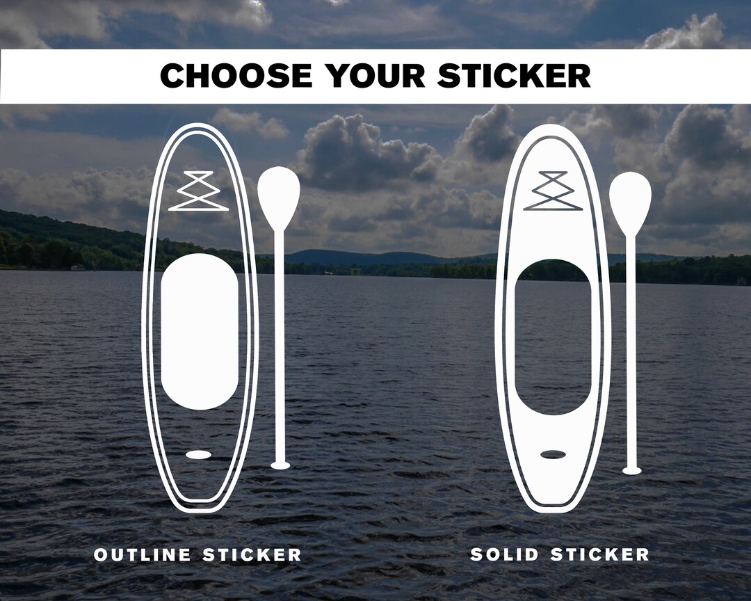 SUP Vinyl Sticker Decal, Paddleboard Sport Decal Sticker Paddle Board ...