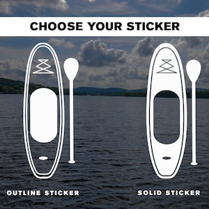 SUP Vinyl Sticker Decal, Paddleboard Sport Decal Sticker Paddle Board ...