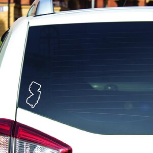 New Jersey Outline State NJ Sticker Decal Vinyl - Etsy