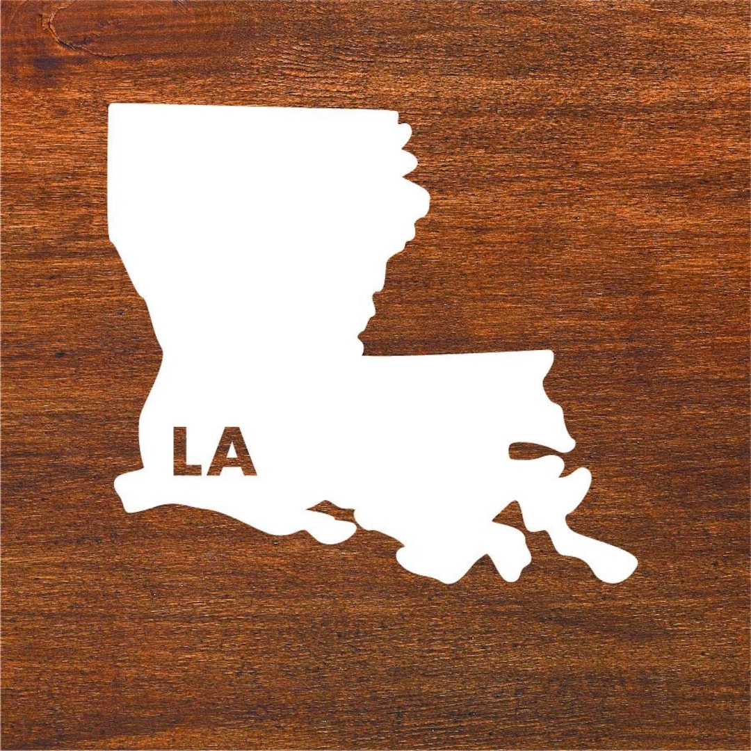 Louisiana State LA Sticker Decal Vinyl Car, Window, Mirror, Water ...