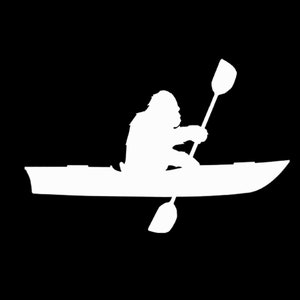 Kayak Sasquatch Vinyl Sticker Decal, Bigfoot Die Cut Sticker, Car Decal ...