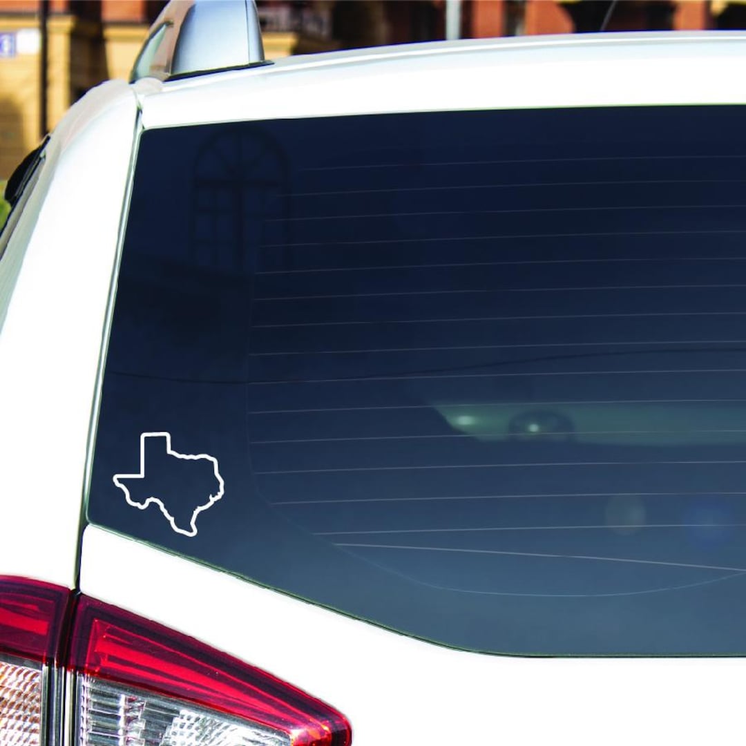 TEXAS Outline State TX Sticker Decal Vinyl - Etsy